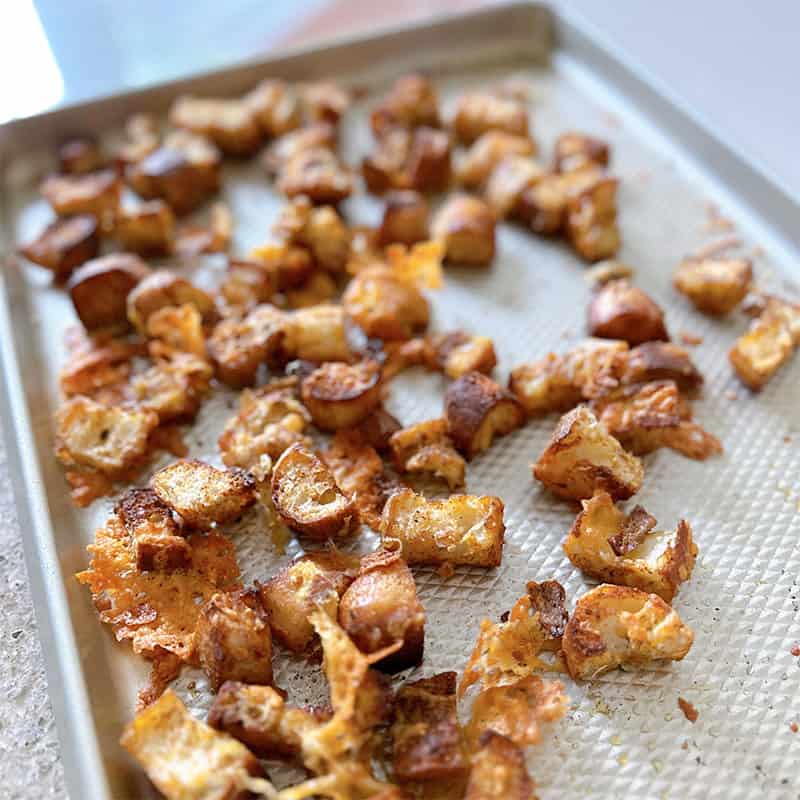Cheesy Smoky Croutons - The Rendezvous
